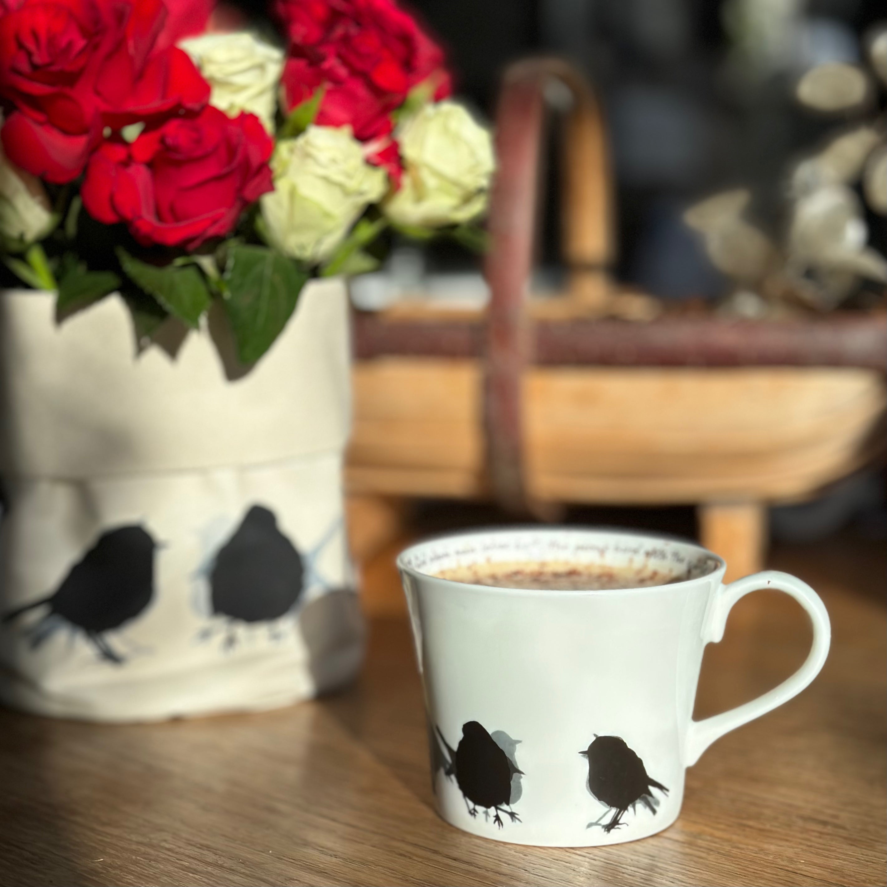 black & white silhouette bird design - gifts & homeware by Sandra Vick